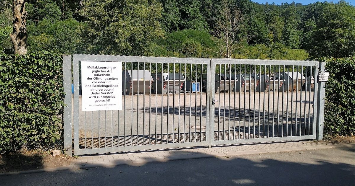 Abweichende Öffnungszeiten bei Recyclinghöfen | Landkreis Südwestpfalz
