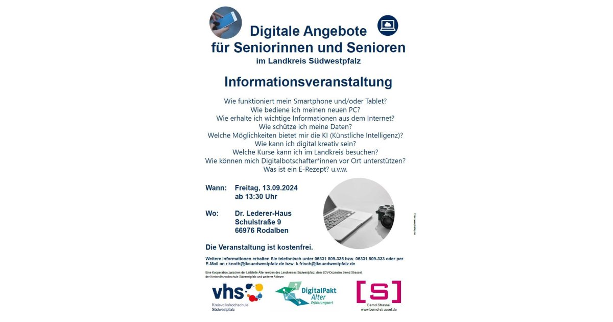 Digitale Angebote für Seniorinnen und Senioren im Landkreis ...